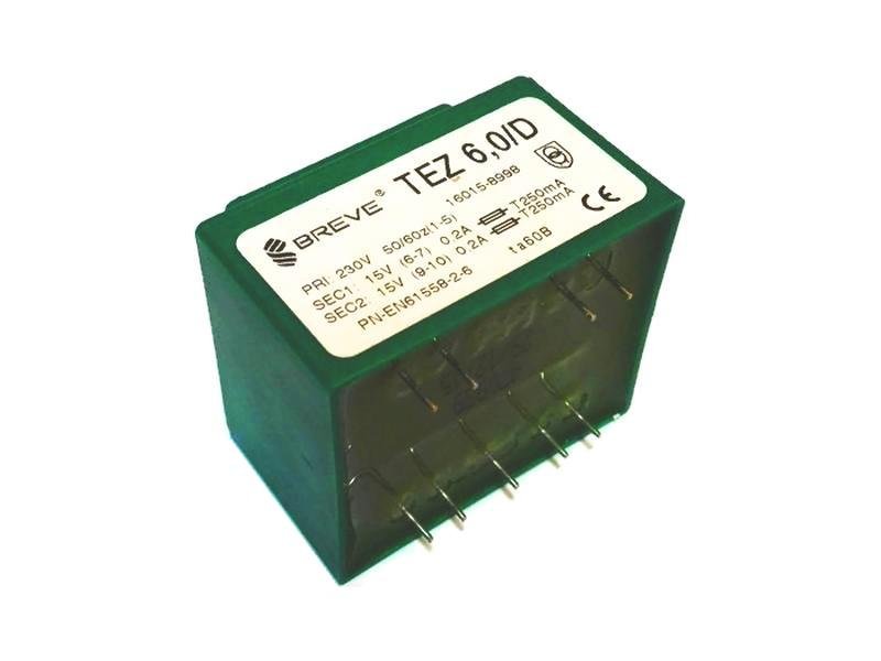 Transformator do druku TEZ 6.0/D 230V 2x15V 0,2A - 12754774157 - oficjalne archiwum Allegro
