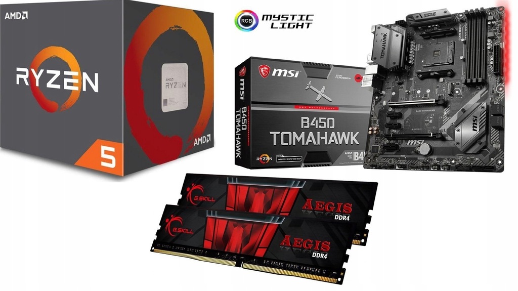 MSI B450 TOMAHAWK MAX + AMD Ryzen 5 3600 +16GB RAM - 11399237783 ...