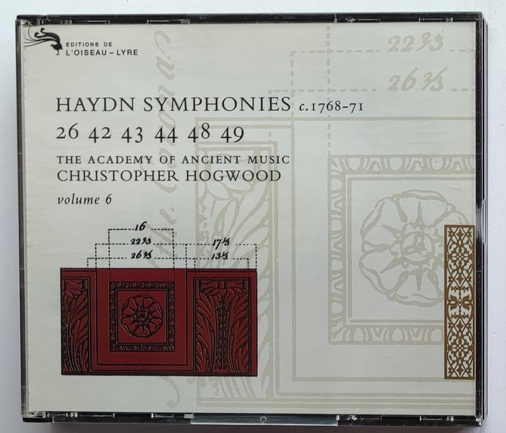 3 CD BOX Haydn Christopher Hogwood Symphonies Volume 6 - 16015943516 ...