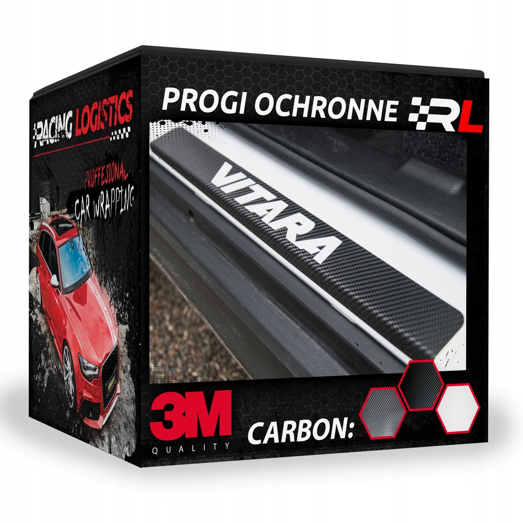 Nakładki na progi SUZUKI VITARA MK3 CARBON 3M 15- - 8977731540 ...