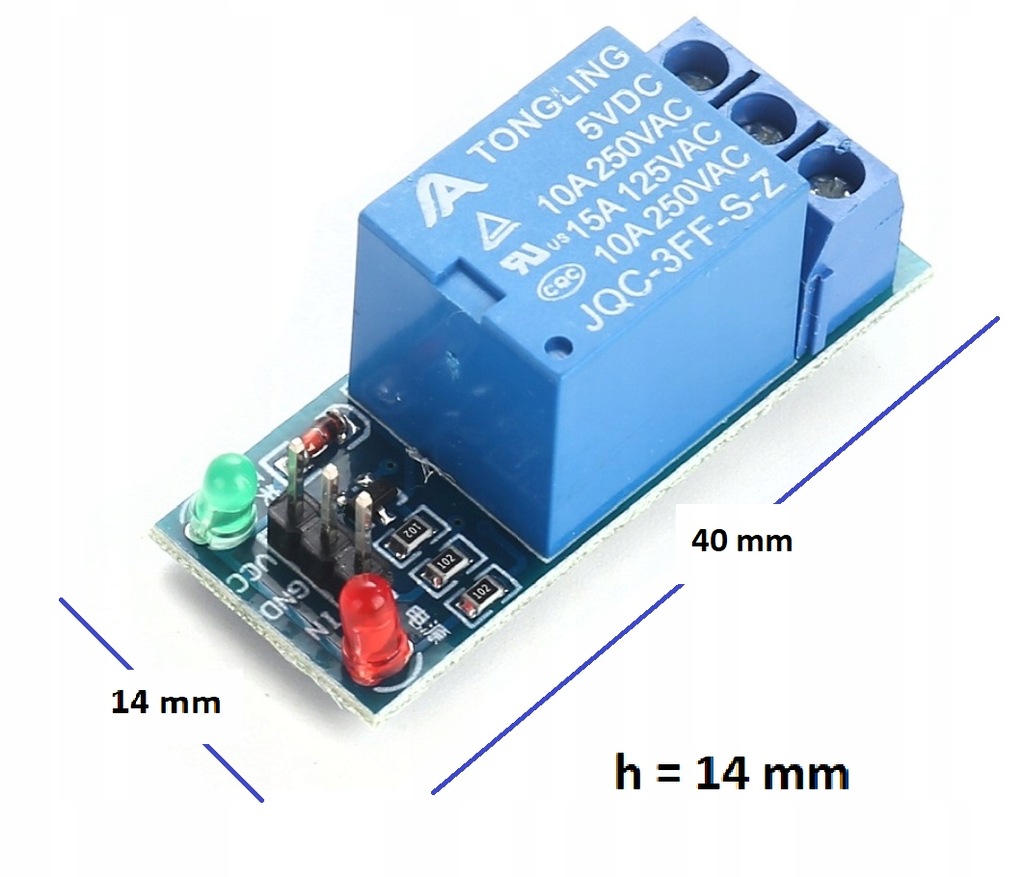 Купить 1 канальный релейный модуль 5В 10А Avr Arm Arduino отзывы фото