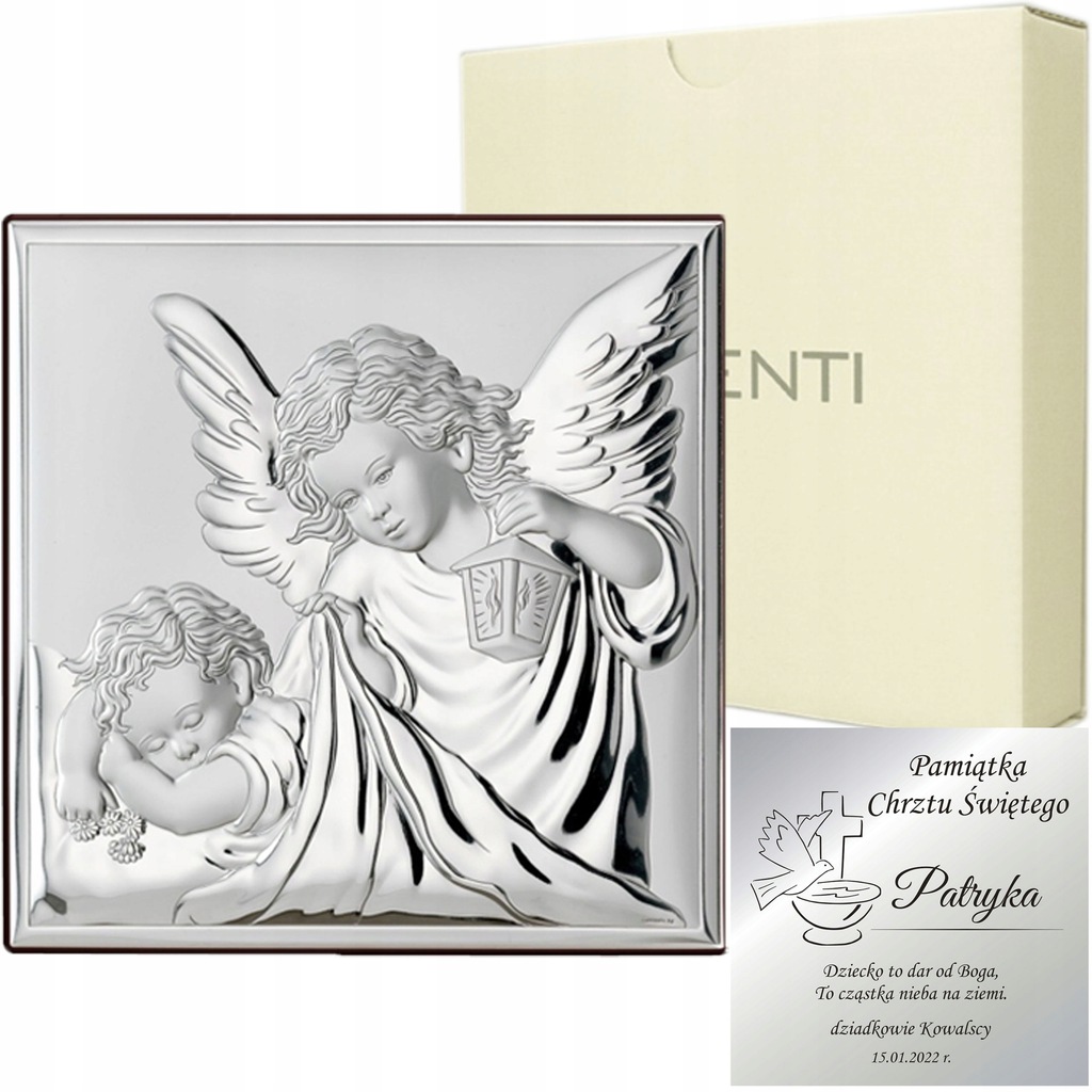 Prezent OBRAZEK PAMIĄTKA na CHRZEST ŚWIĘTY CHRZTU - 6743683939 ...