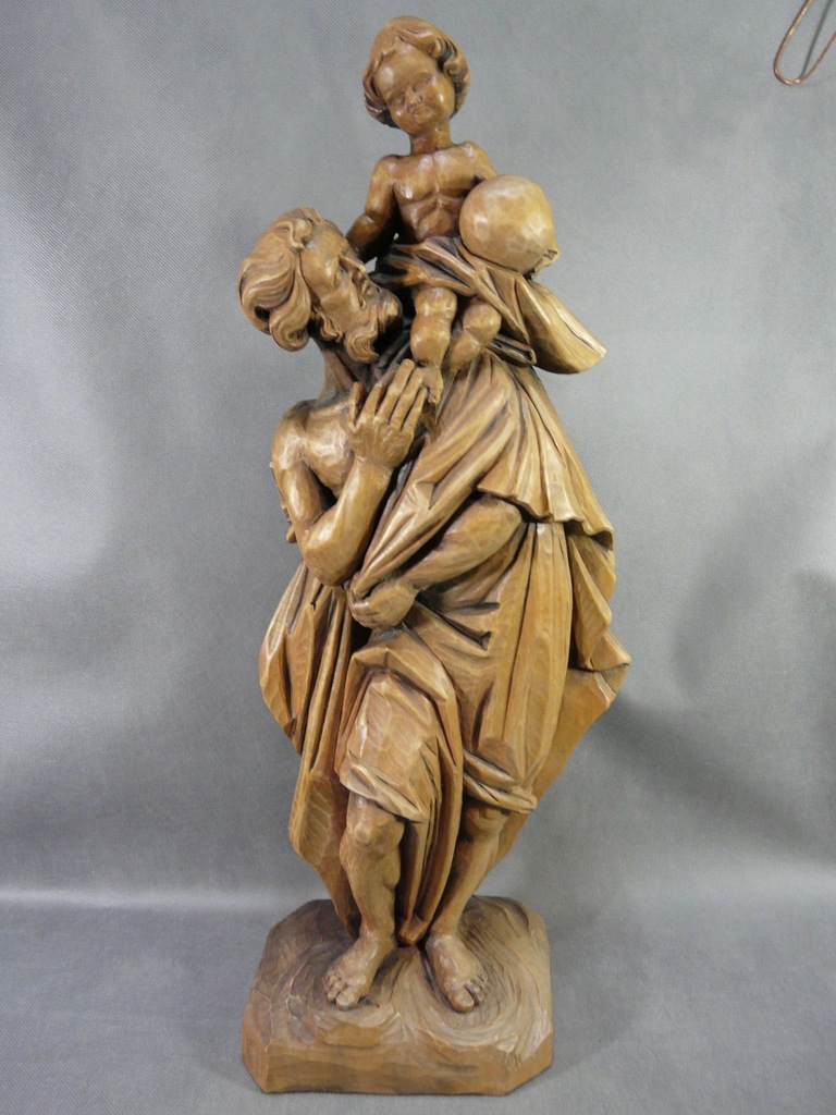 DREWNIANA RZEŹBA - ŚW. KRZYSZTOF - 14701558944 - oficjalne archiwum Allegro