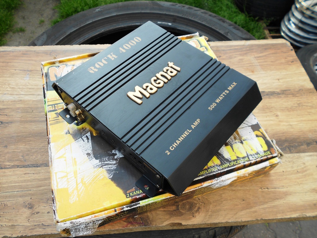 Wzmacniacz samochodowy 2 kanałowy Magnat Rock 4000 - 13767101212 - oficjalne archiwum Allegro