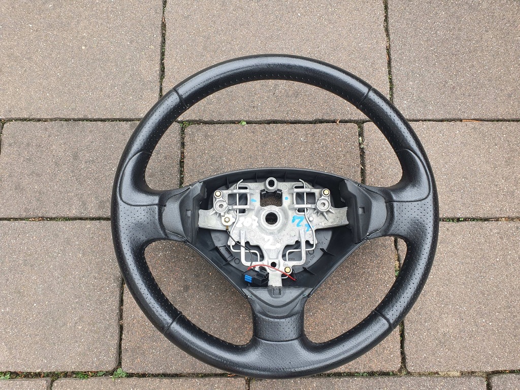 PEUGEOT 207 206+ KIEROWNICA SKÓRA ORYGINAŁ - 12673155730 - oficjalne archiwum Allegro
