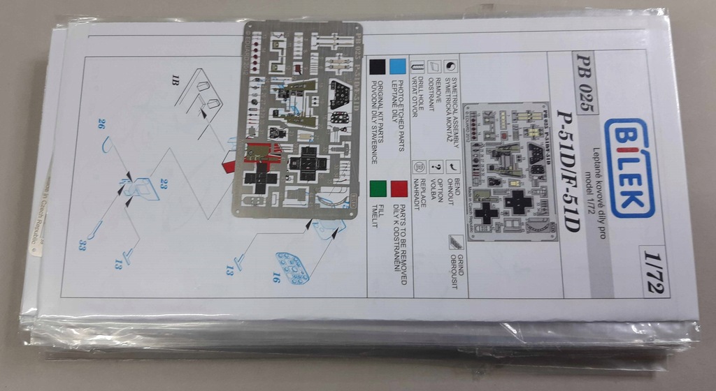 P-51D/F-51D Blaszka kolor Bilek PB025 1/72 - 12822989066 - oficjalne archiwum Allegro