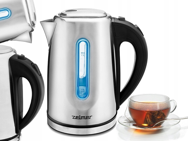 Czajnik elektryczny ZELMER BEZPRZEWODOWY ZCK7924 INOX 2200W 1,7L - 12600776706 - oficjalne ...