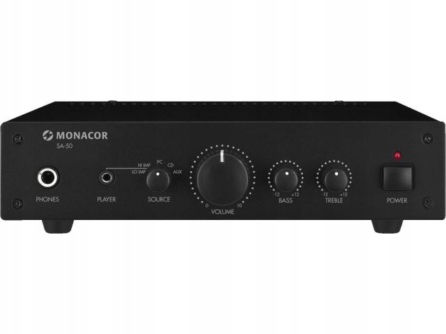MONACOR SA-50 Kompaktowy wzmacniacz stereo 25W - 8513757227 - oficjalne ...