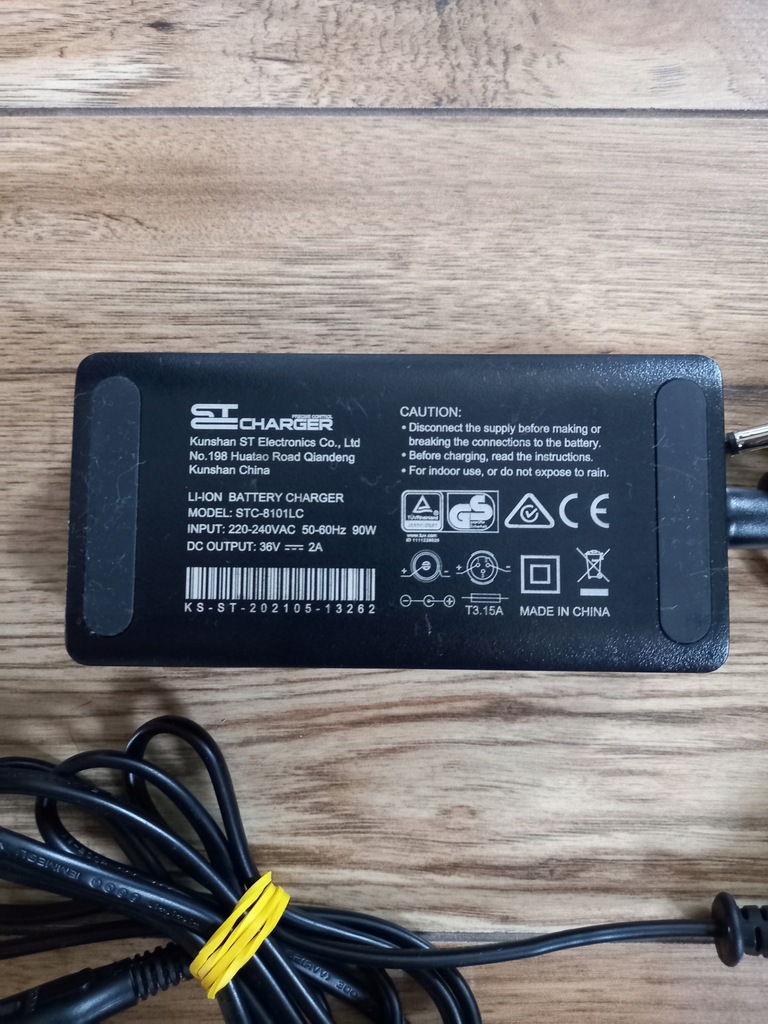 Ładowarka 36V 2A do e-bike model STC-8101LC - 13105669107 - oficjalne archiwum Allegro