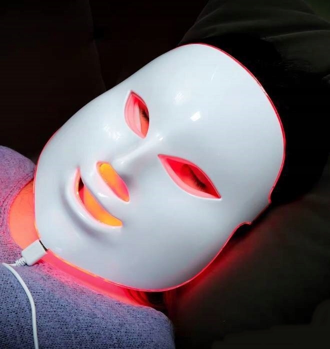 MASKA LED TERAPIA ŚWIATŁEM DZ328 - 12697517249 - oficjalne archiwum Allegro