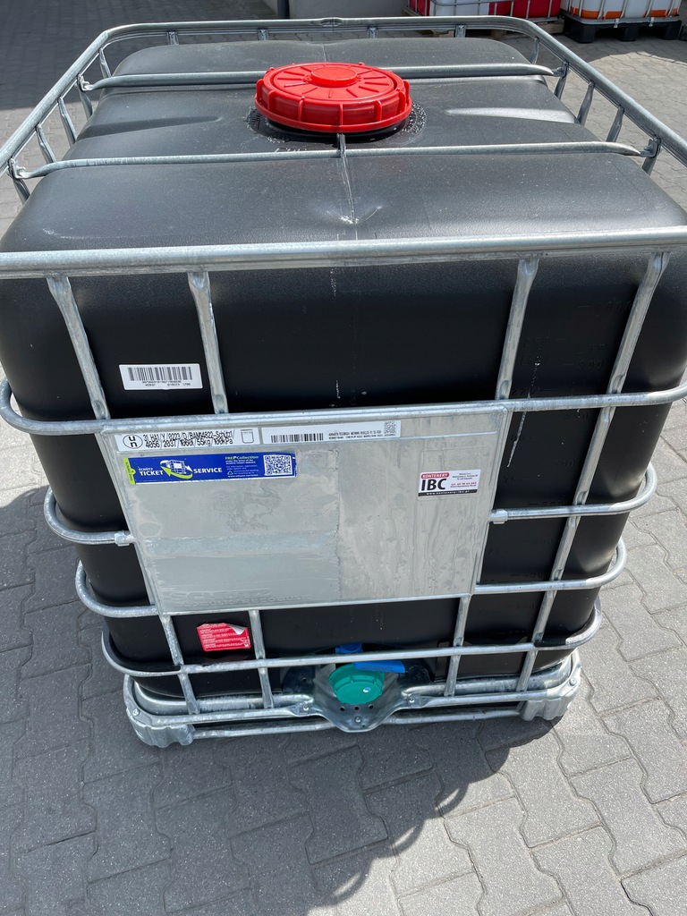 Pojemnik 1000l, czysty zbiornik, mauser umyty - 13740193354 - oficjalne archiwum Allegro