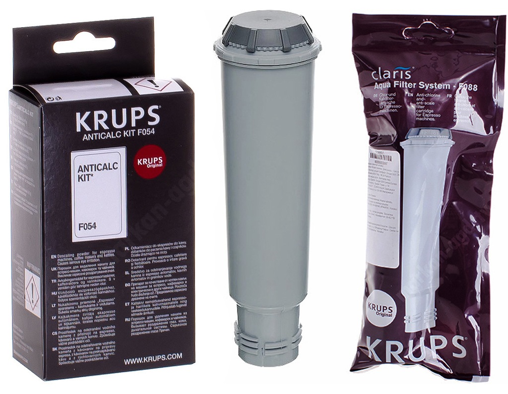 FILTR WODY F088 + ODKAMIENIACZ F054 KRUPS ORYGINAŁ - 7245812053 - oficjalne archiwum Allegro