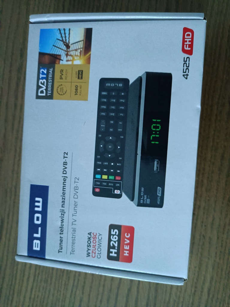 Tuner dekoder DVB-T2 HEVC H.265 HDMI EURO USB - 12696525649 - oficjalne archiwum Allegro