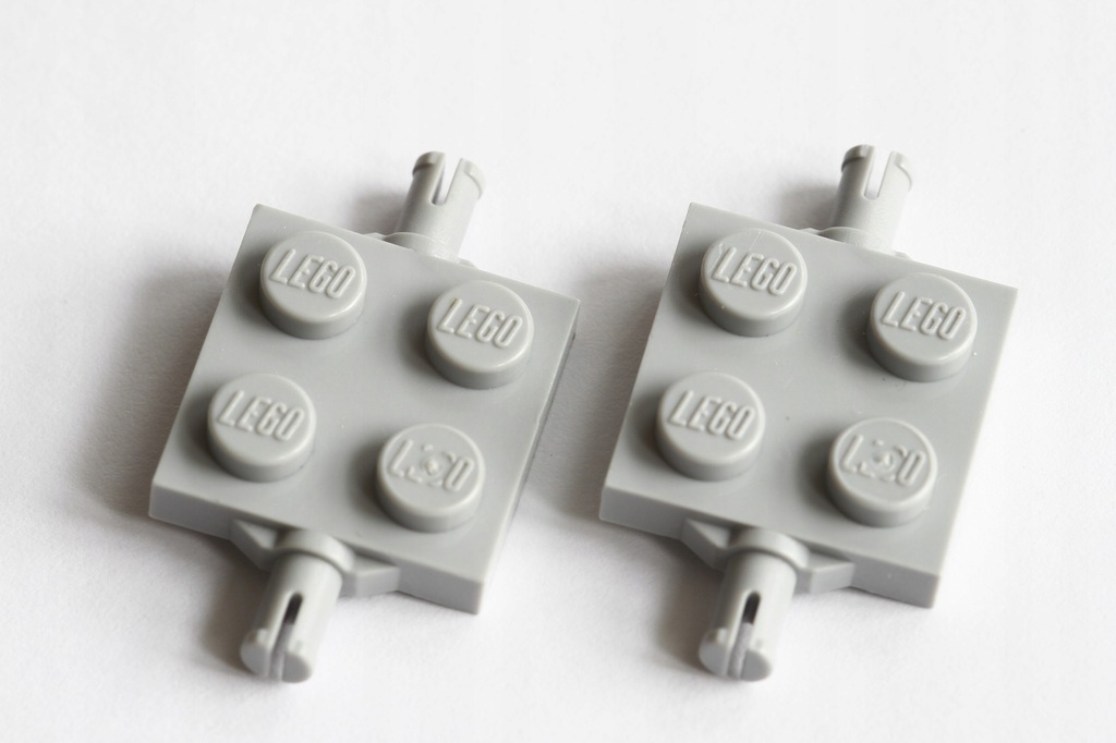 Lego 4600 płytka z osiami j.szary 2szt. - 12223939483 - oficjalne ...