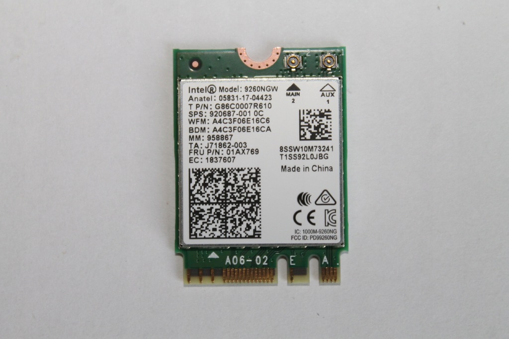 WiFi M.2 Intel 9260 9260NGW AC BT 5.0 8260 8260NGW - 7997060551 ...