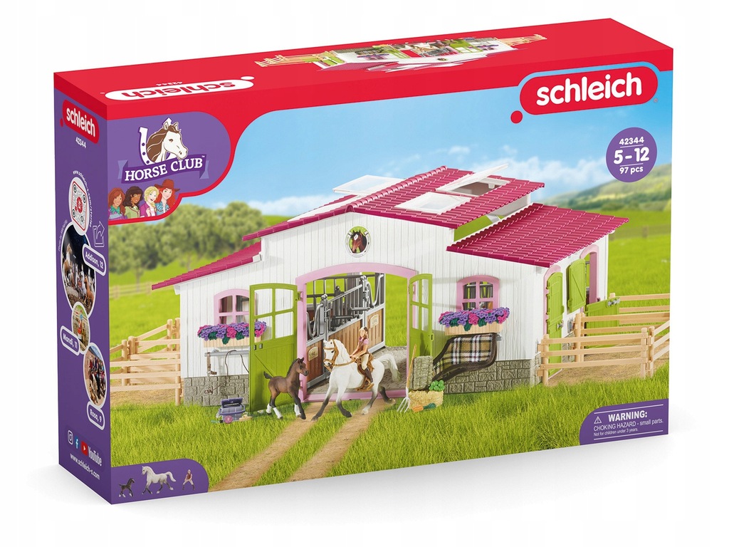 SCHLEICH 42344 HORSE CLUB STAJNIA I AKCESORIA - 14877445232 - oficjalne ...