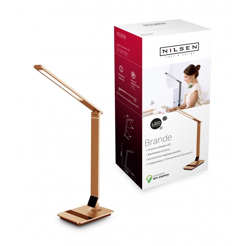 BRANDE Nilsen DN003 Lampka biurkowa / nocna LED MI - 7211127527 - oficjalne archiwum Allegro