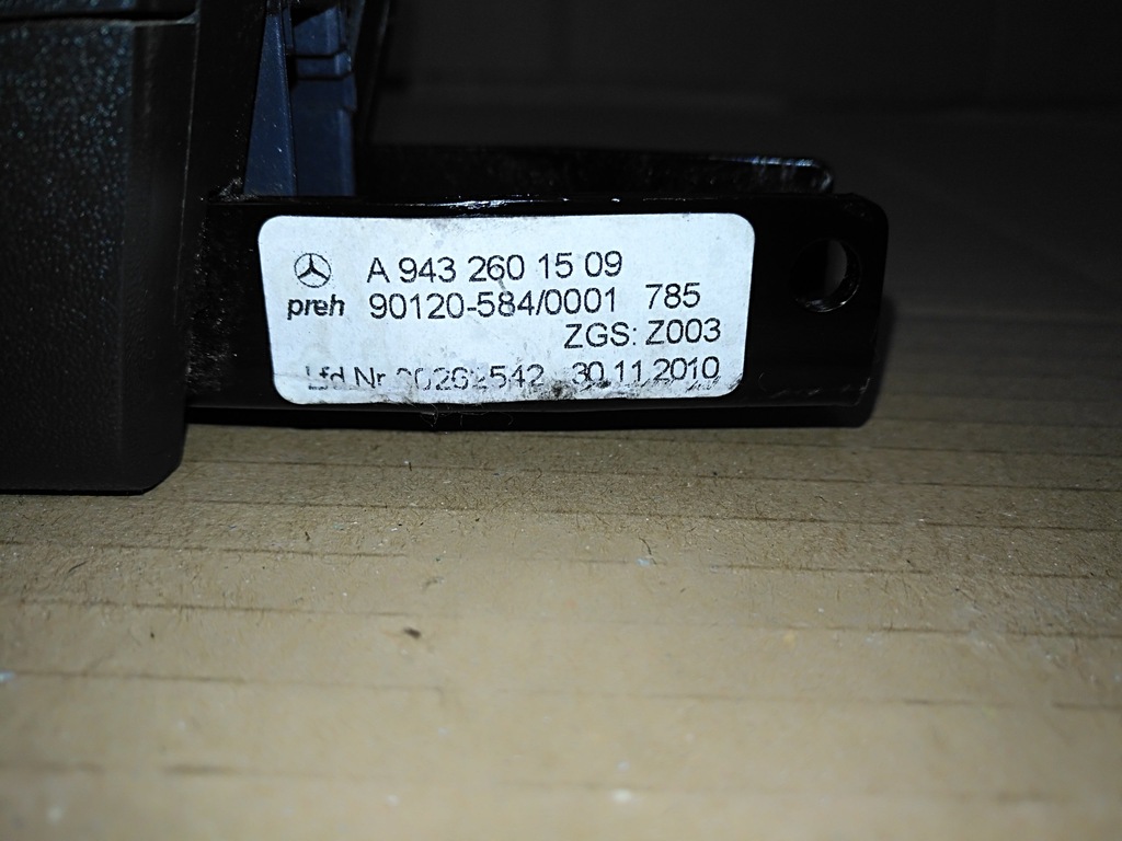 MERCEDES ACTROS LEWAREK ZMIANY BIEGÓW A9432601509 - 7373606562 ...