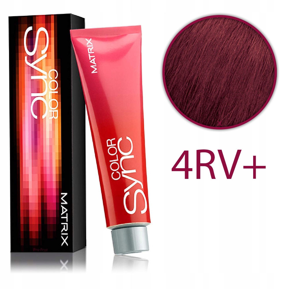 MATRIX COLOR SYNC - 4RV+ - FARBA DO WŁOSÓW 90ml - 10693722769 ...