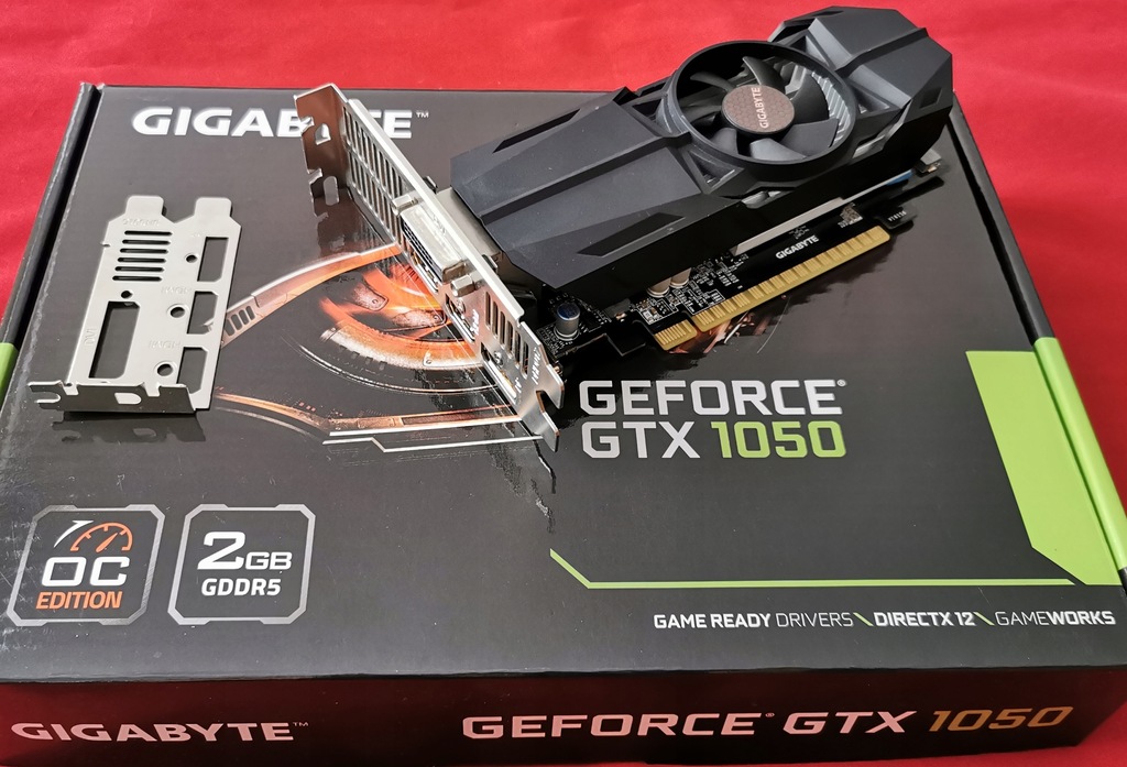 Gigabyte GeForce GTX 1050 OC Low Profile 2GB - 12830545914 - oficjalne archiwum Allegro