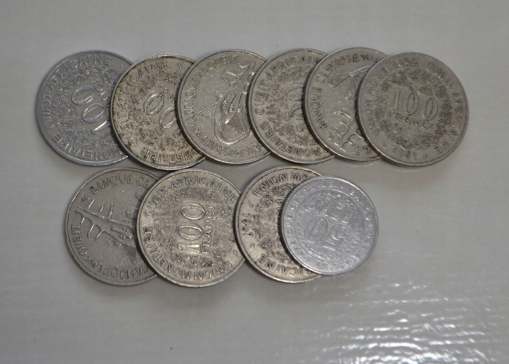 Afryka Francuska - miks - zestaw 10 monet - 14440595973 - oficjalne archiwum Allegro