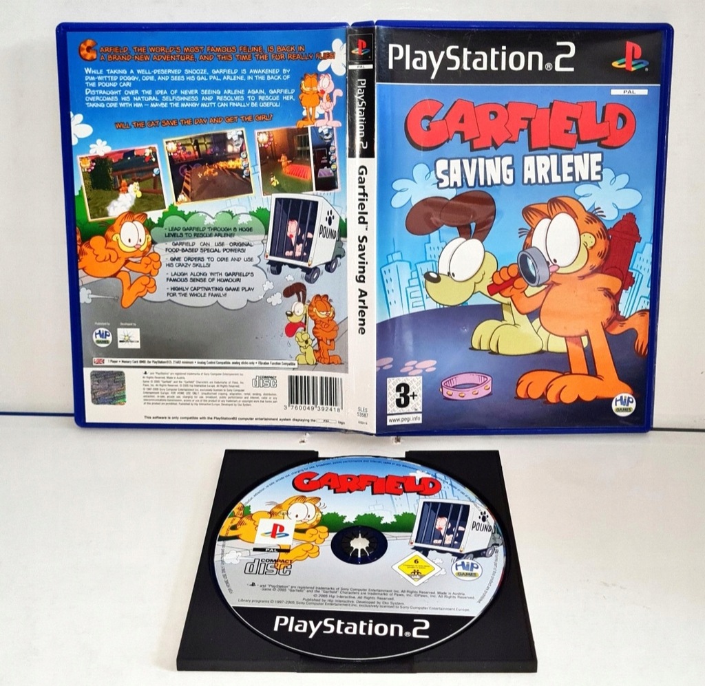 Garfield Saving Arlene PS2 PŁYTA BDB- - 13968150972 - oficjalne ...