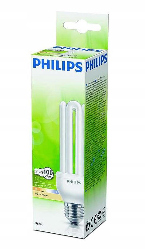 Philips Genie 23W E27 ~ 100W 1400lm 2700K - 13360978859 - oficjalne ...
