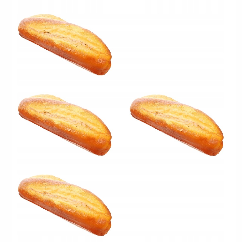 BREAD MODEL ORNAMENTS PU PROP FAKE TOY 4 COUNT - 14150204733 ...