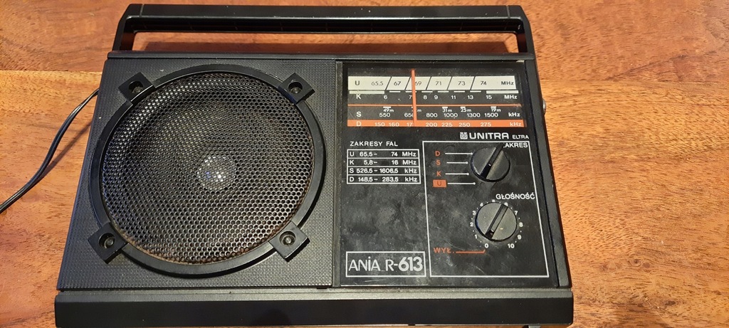 Radio Unitra Eltra Ania R-613 - 13940788453 - oficjalne archiwum Allegro