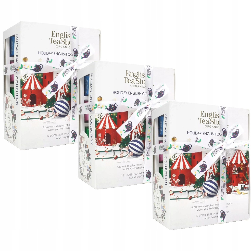 Zestaw 3 Herbat Świątecznych na PREZENT English Tea Shop ZIMOWA herbata ...