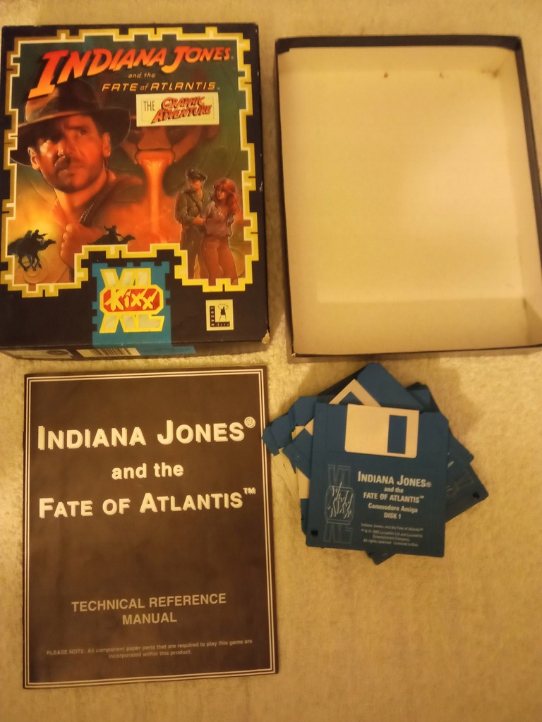 INDIANA JONES AND THE FATE OF ATLANTIS AMIGA BIG BOX - 14761034147 ...