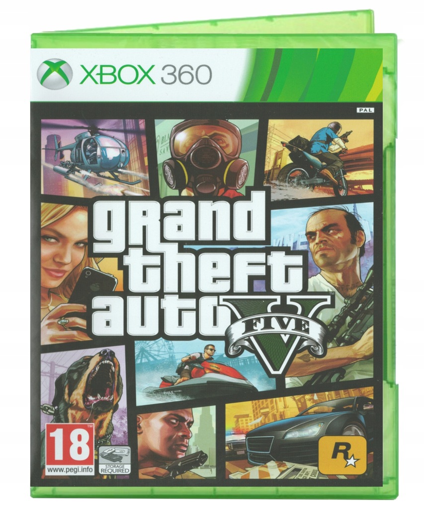 XBOX 360 GTA V GRAND THEFT AUTO 5 - 7707882832 - oficjalne archiwum Allegro