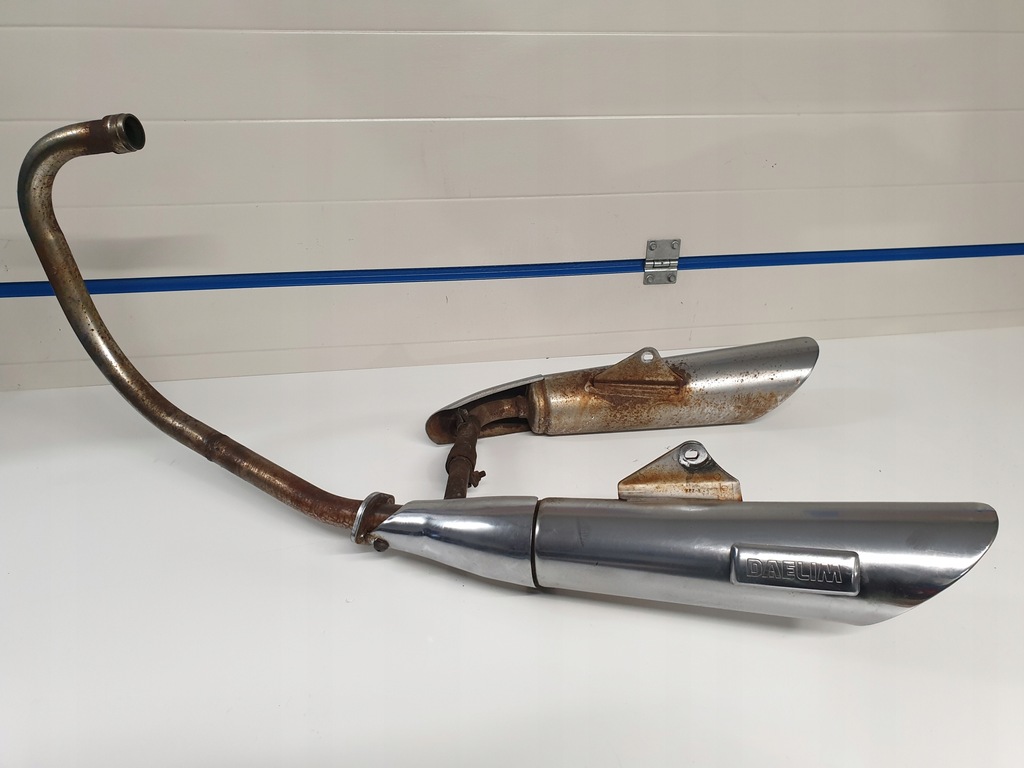 Daelim VT 125 Evolution wydech tłumik kolektor - 13235059769 - oficjalne archiwum Allegro