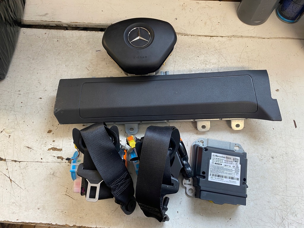 MERCEDES B KLASA W246 PODUSZKA PASY SENSOR KOMPLET - 13390523469 ...