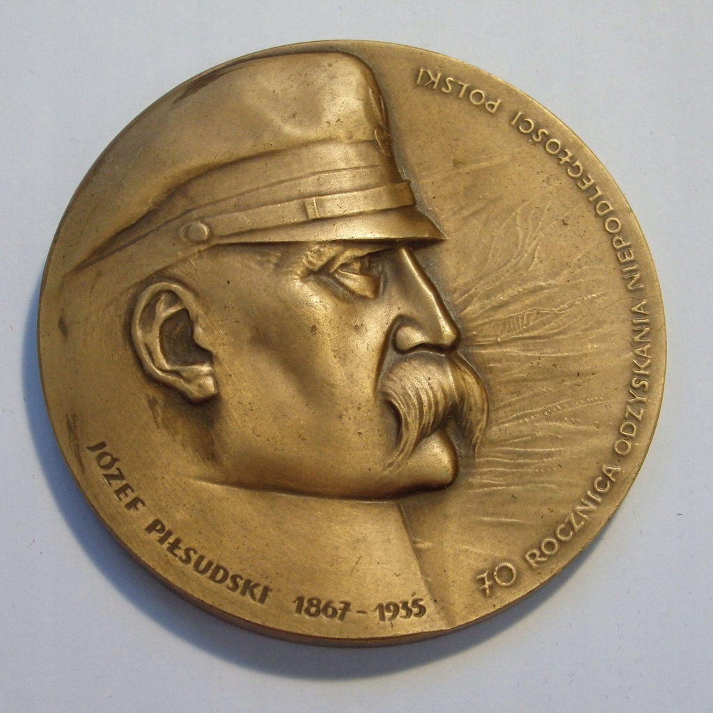 Medal Józef Piłsudski - 70 Rocznica Odzyskania Niepodległości X5845 ... Medal Józef Piłsudski - 70 Rocznica Odzyskania Niepodległości X5845 ...