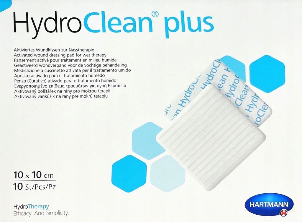 HARTMANN - HydroClean plus 10x10cm 10szt hydroakt. - 13049254194 ...