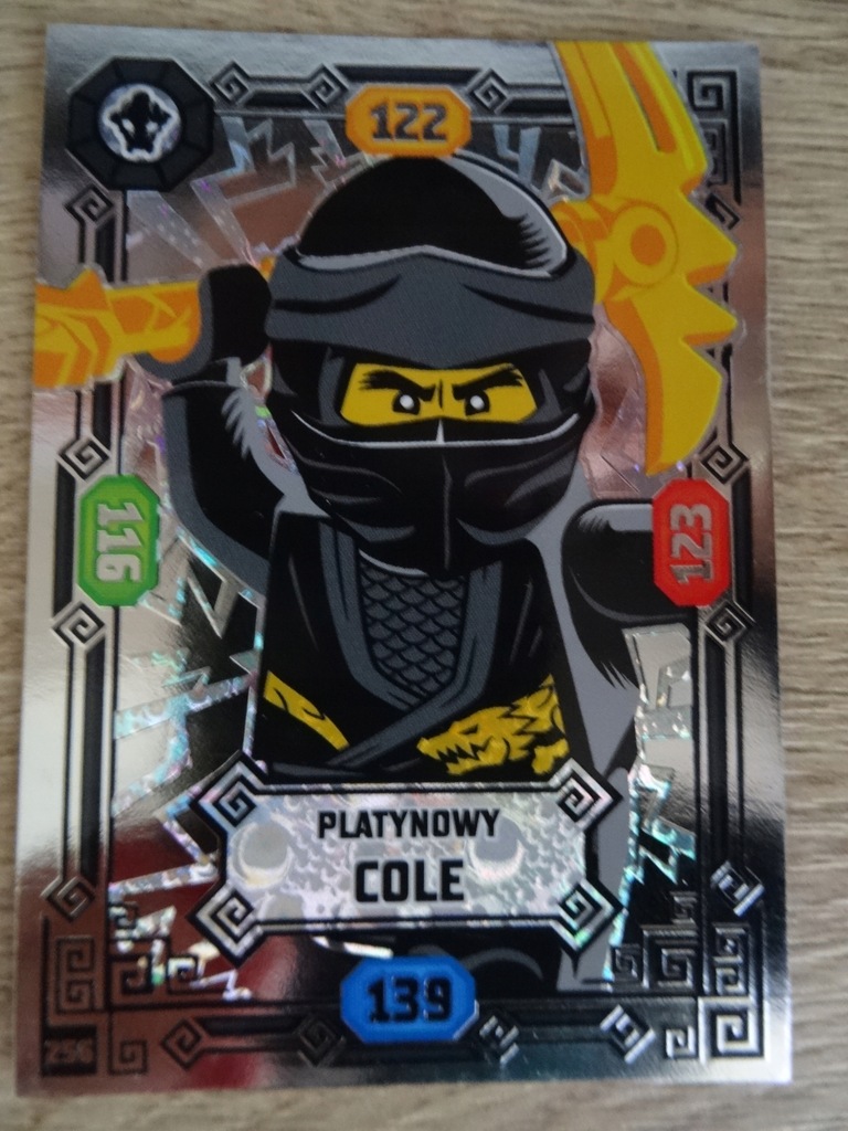 Karta __ LEGO NINJAGO seria 7 ___ PLATYNOWY COLE - 13163846015 ...