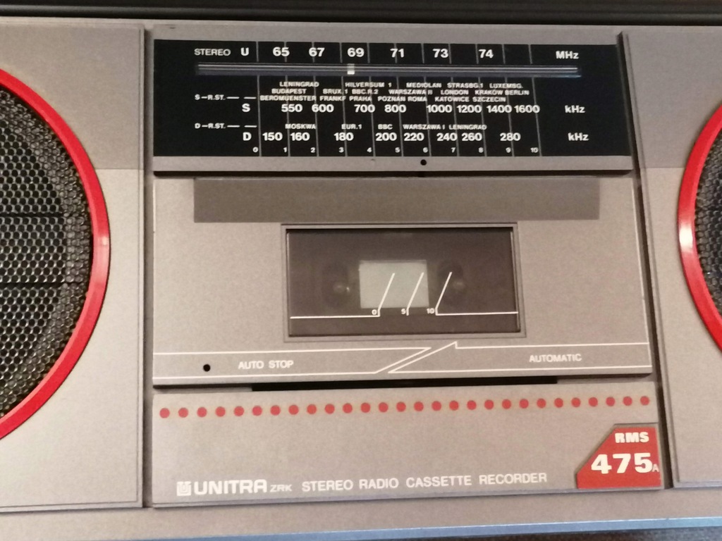 Radiomagnetofon UNITRA ZRK RMS 475A ładny - 12557980998 - oficjalne ...