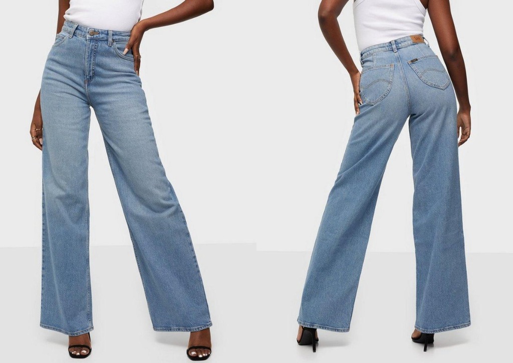 LEE SPODNIE JEANSOWE SZEROKIE NOGAWKI W31L33 - 12679582521 - oficjalne archiwum Allegro