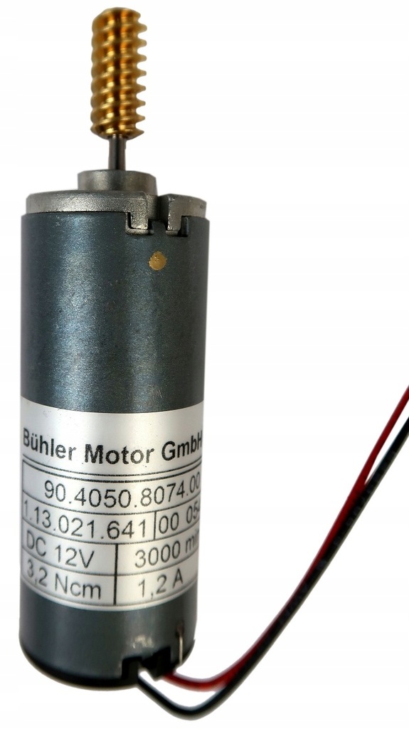 SILNIK SZCZOTKOWY DC PRĄDU STAŁEGO BUHLER 12V 1,2A - 8626014664 - oficjalne archiwum Allegro