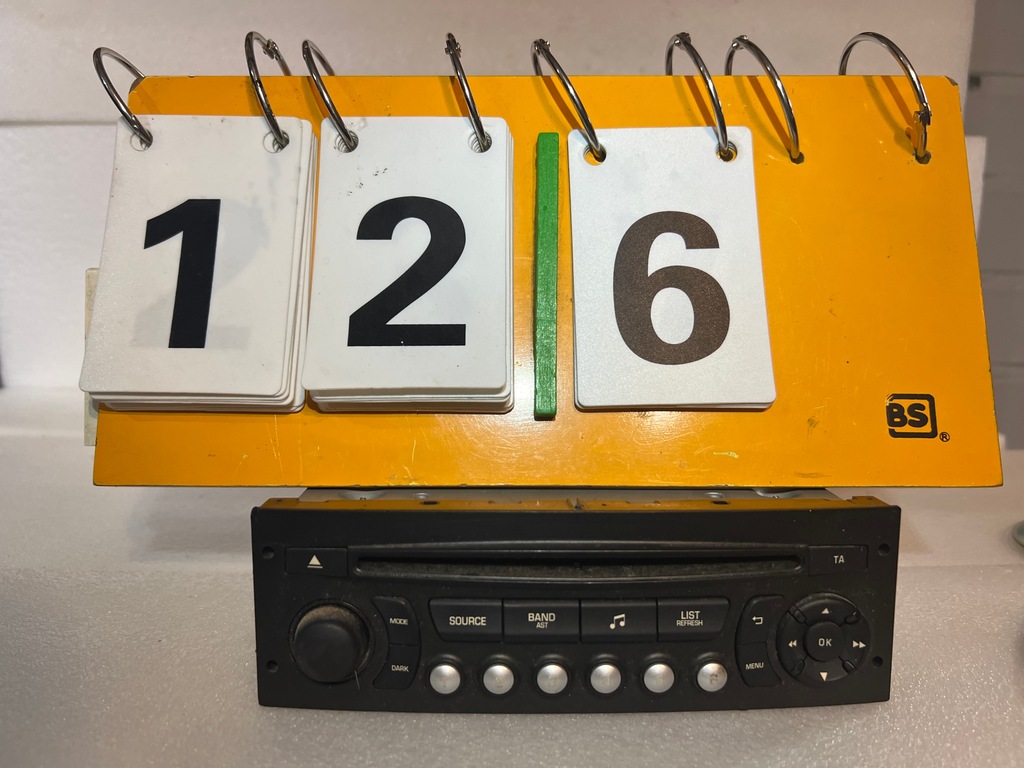 RADIO CD CITROEN C2 C3 C4 C5 RD45 BERLINGO DAB KOD - 12829056064 ...