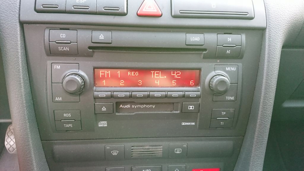 AUDI A6 C5 RADIO SYMPHONY 2 DIN LIFT BRAK KODU - 9085108664 - oficjalne ...