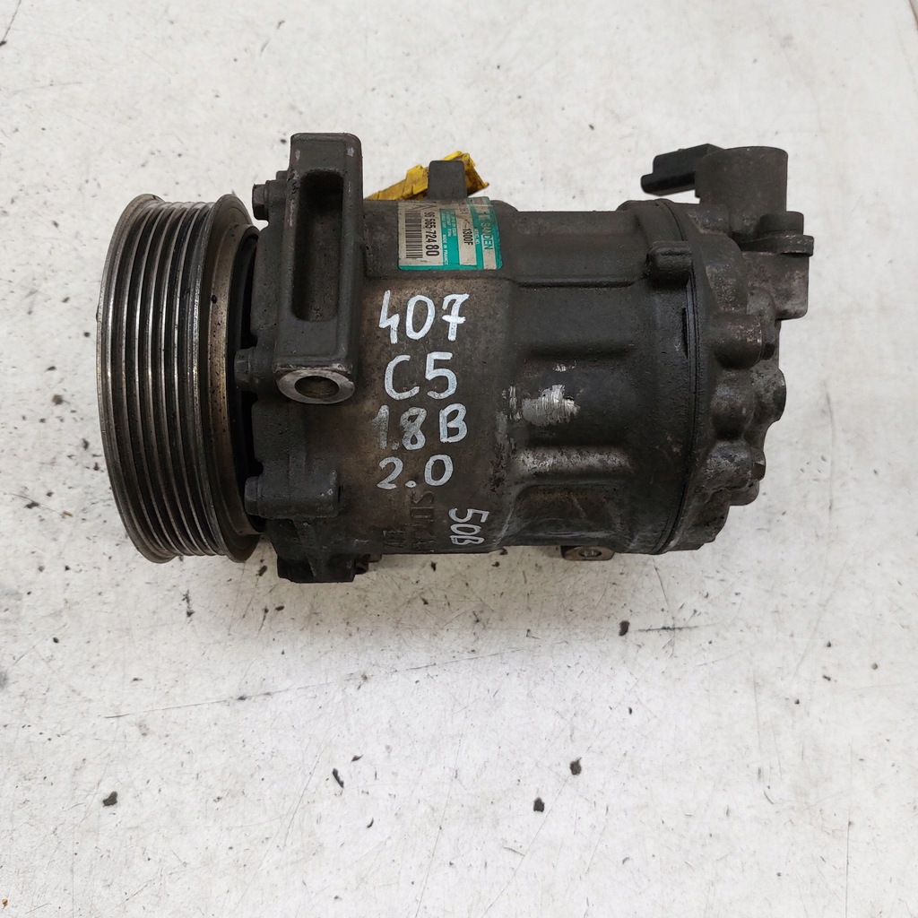 PEUGEOT 407 CITROEN C5 1,8B 2,0 KOMPRESOR KLIMATYZACJI SANDEN 9656572480 - 15413055297 ...