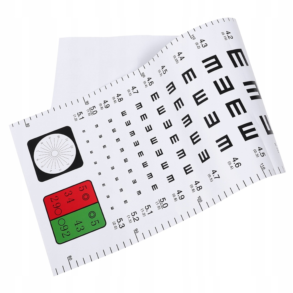 EYE CHART PROFESSIONAL VISUAL TESTING CHART - 14362206221 - oficjalne ...