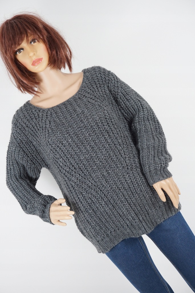 TEJAS sweter oversize gruby splot r XXL - 8467185569 - oficjalne ...