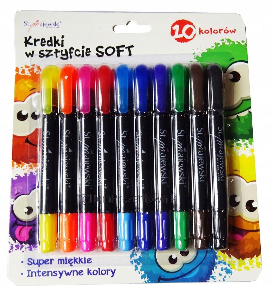 ST. Majewski Kredki w sztyfcie 10 kolorów - 12439967505 - oficjalne ...