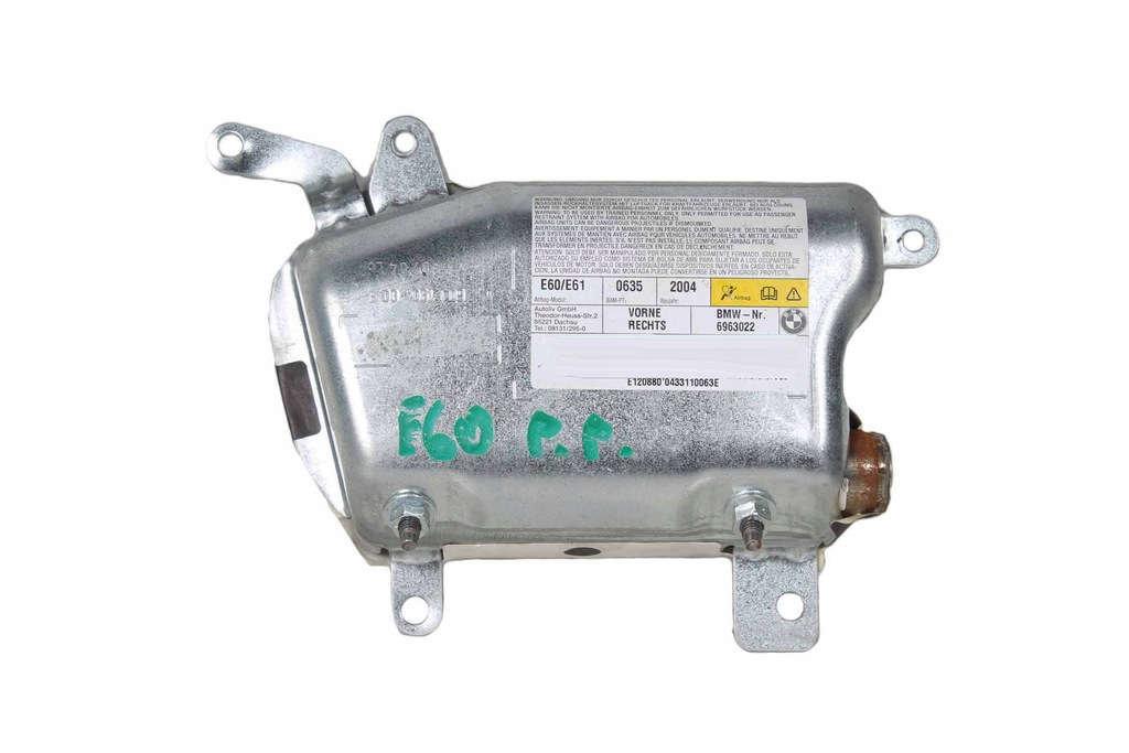 BMW E60 E61 Poduszka airbag prawy przód 6963022 - 12171264486 ...