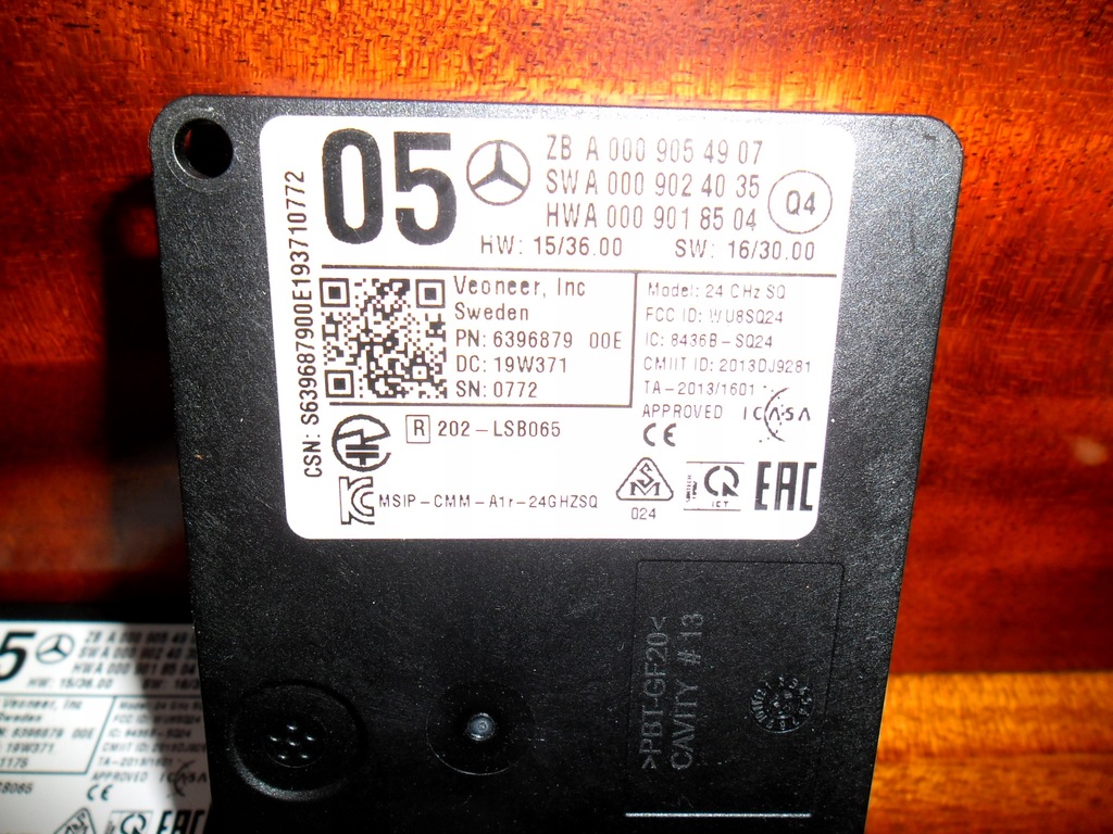 MERCEDES 0009054907 DISTRONIC RADAR SENSOR GLA 156 - 10175913106 ...