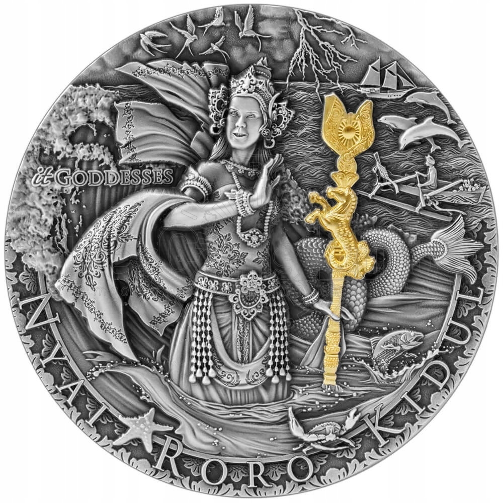Niue It Goddesses Nyai Roro Kidul srebrna moneta - 13782639369 ...