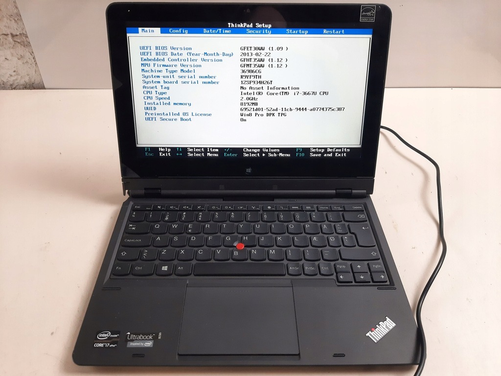 Lenovo Thinkpad Helix (type 3xxx) i7 (2114656) - 14806442619 ...